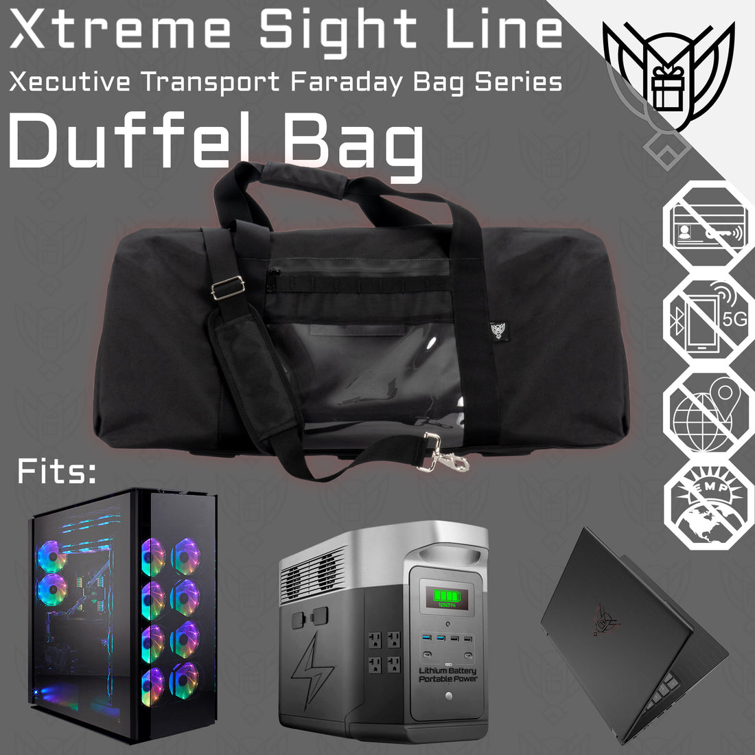 Xecutive Faraday Duffel Bag – xtremesightline