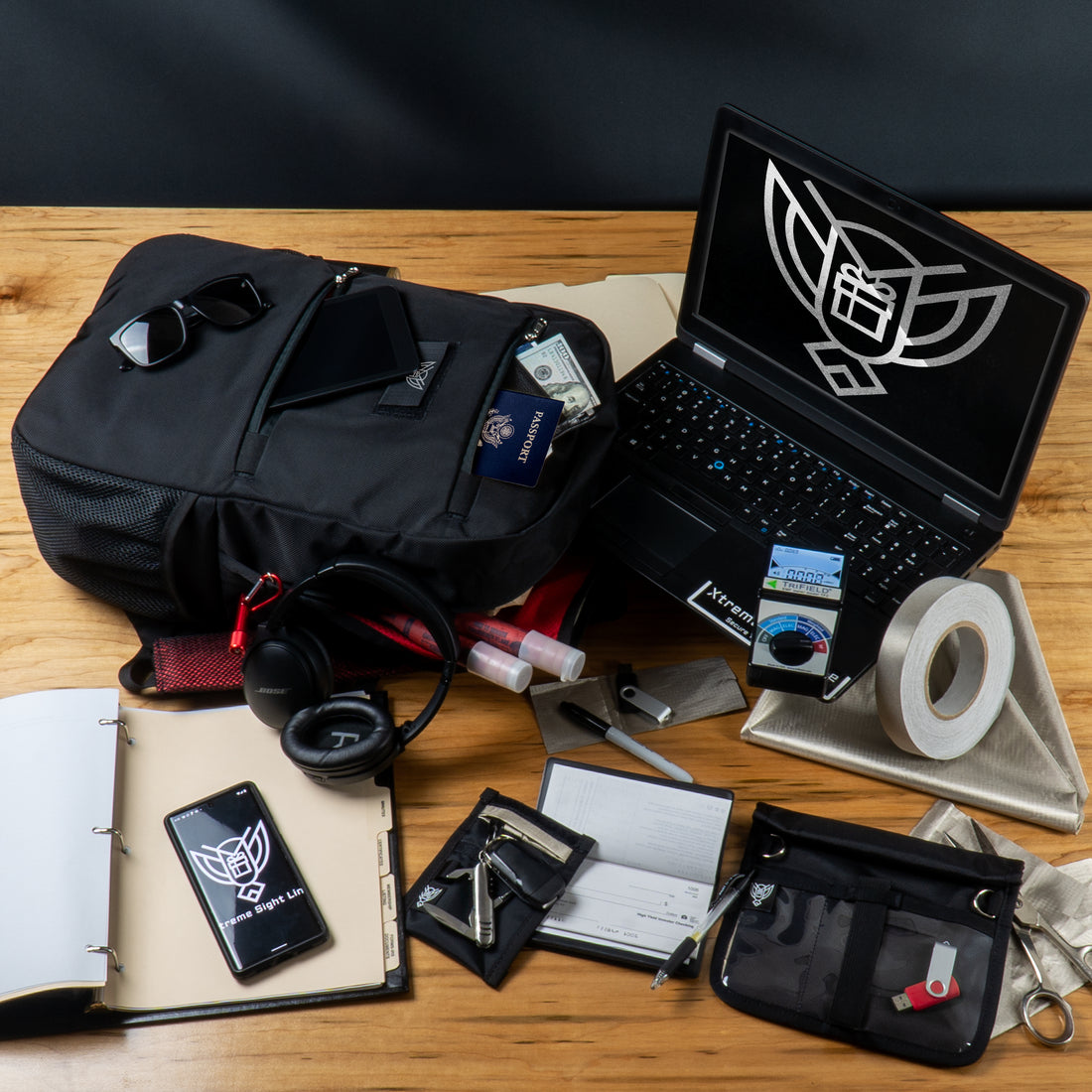 Xecutive Transport Faraday Backpack/Small LITE Faraday Bag Combo ...