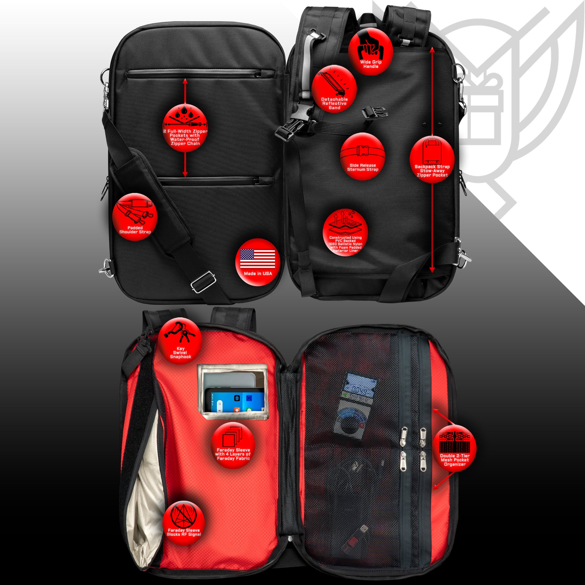 FLEX Faraday Bag/Small LITE Faraday Bag Combo – xtremesightline